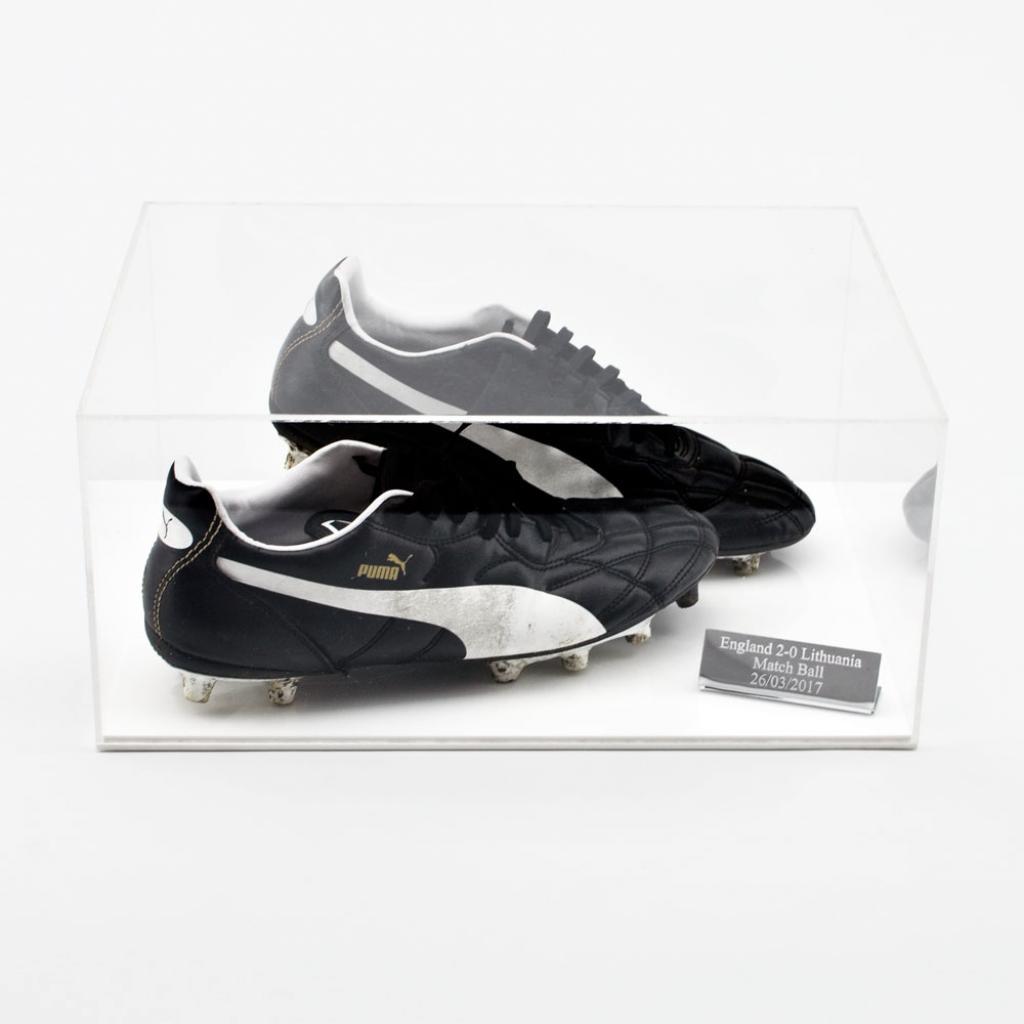 Collectable Shoe Display Case - White Double | Puffin Plastics
