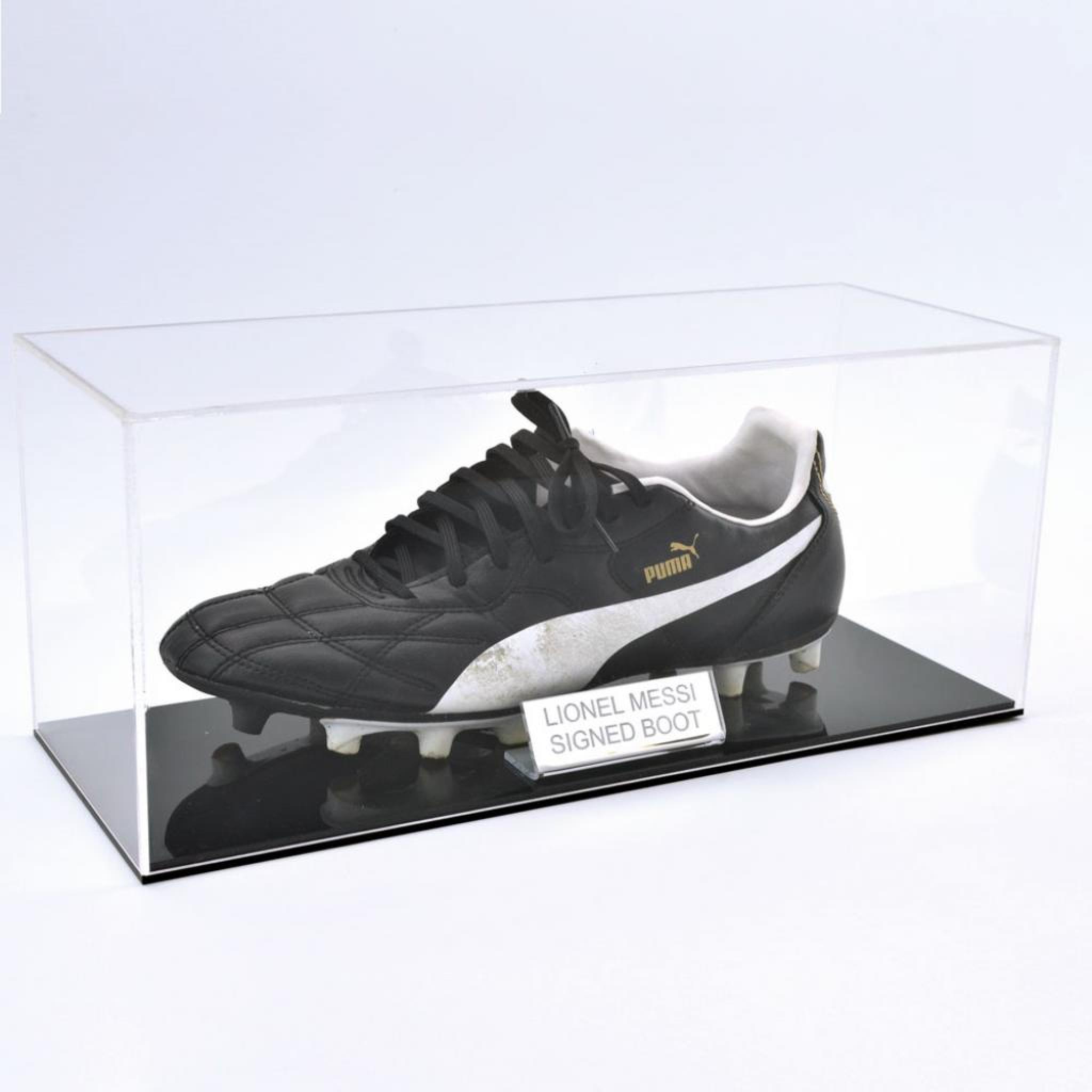 Rugby Boot Display Case - Single Boot | Puffin Plastics