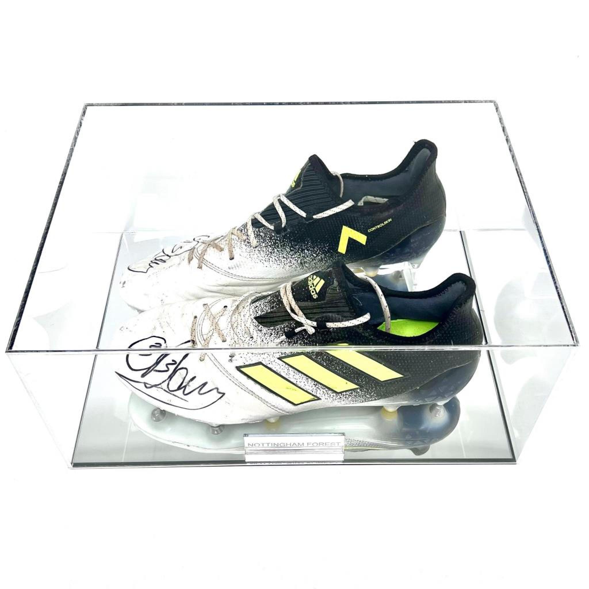 Football Boot Display Case - Double Boot | Puffin Plastics