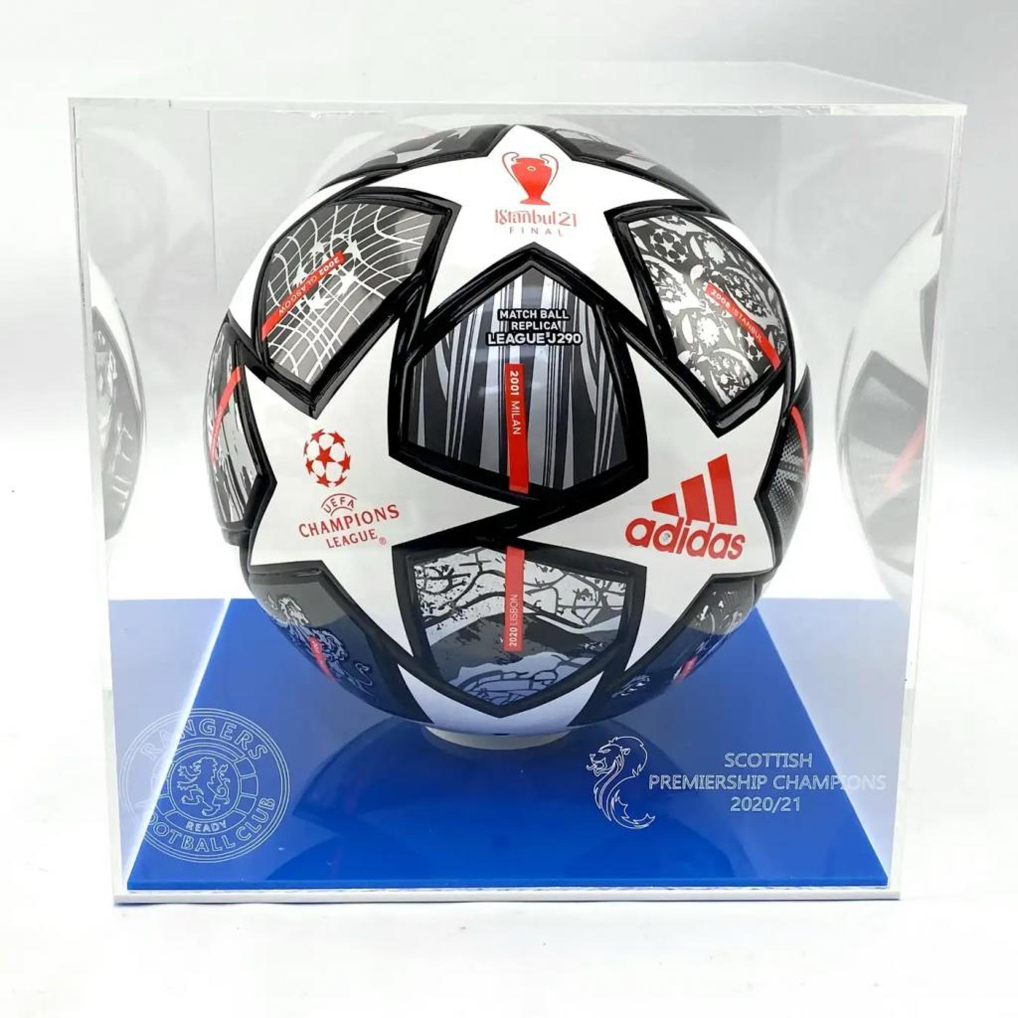 Football Display Case - Custom Colour Base | Puffin Plastics
