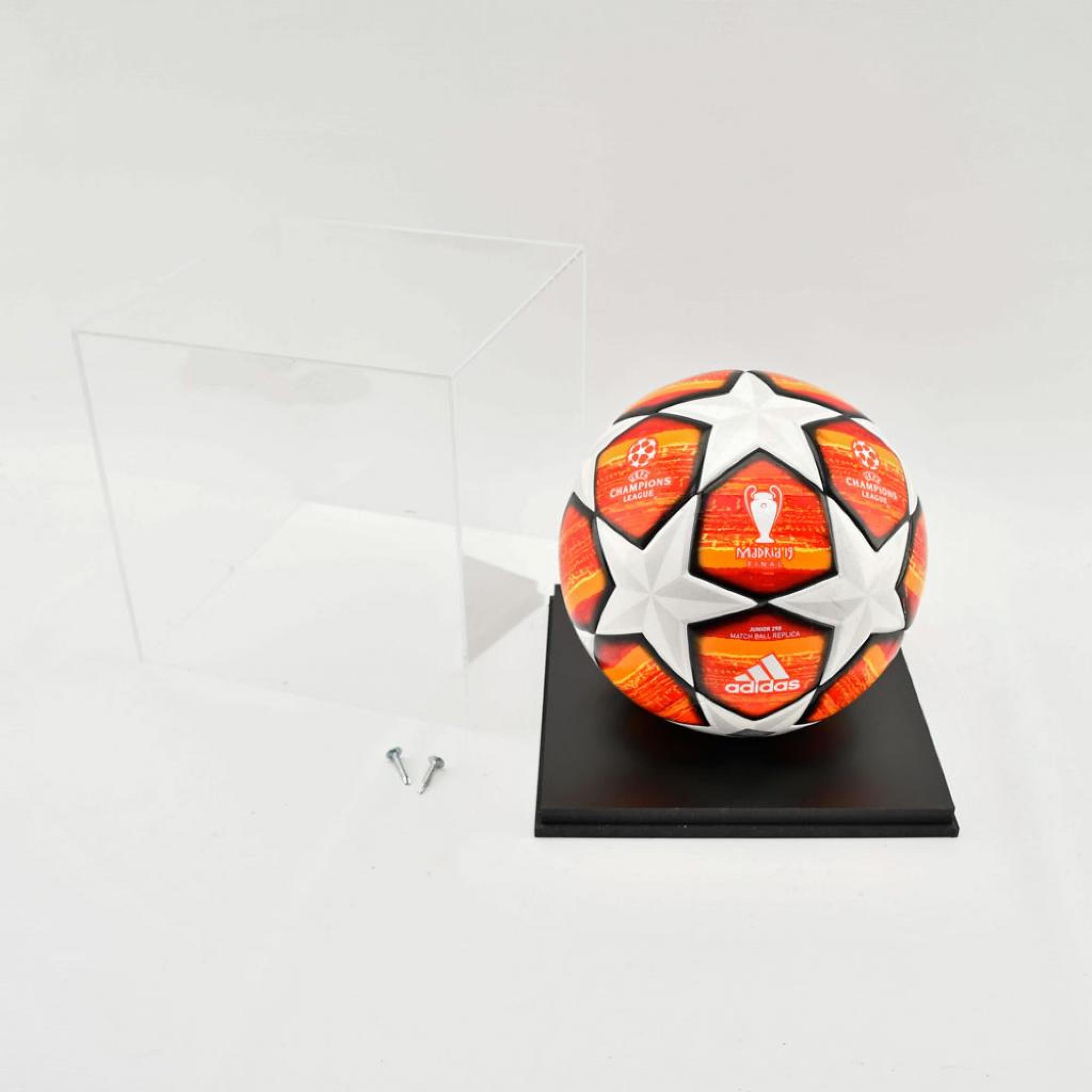Perspex Football Display Case Foamex Base | Puffin Plastics