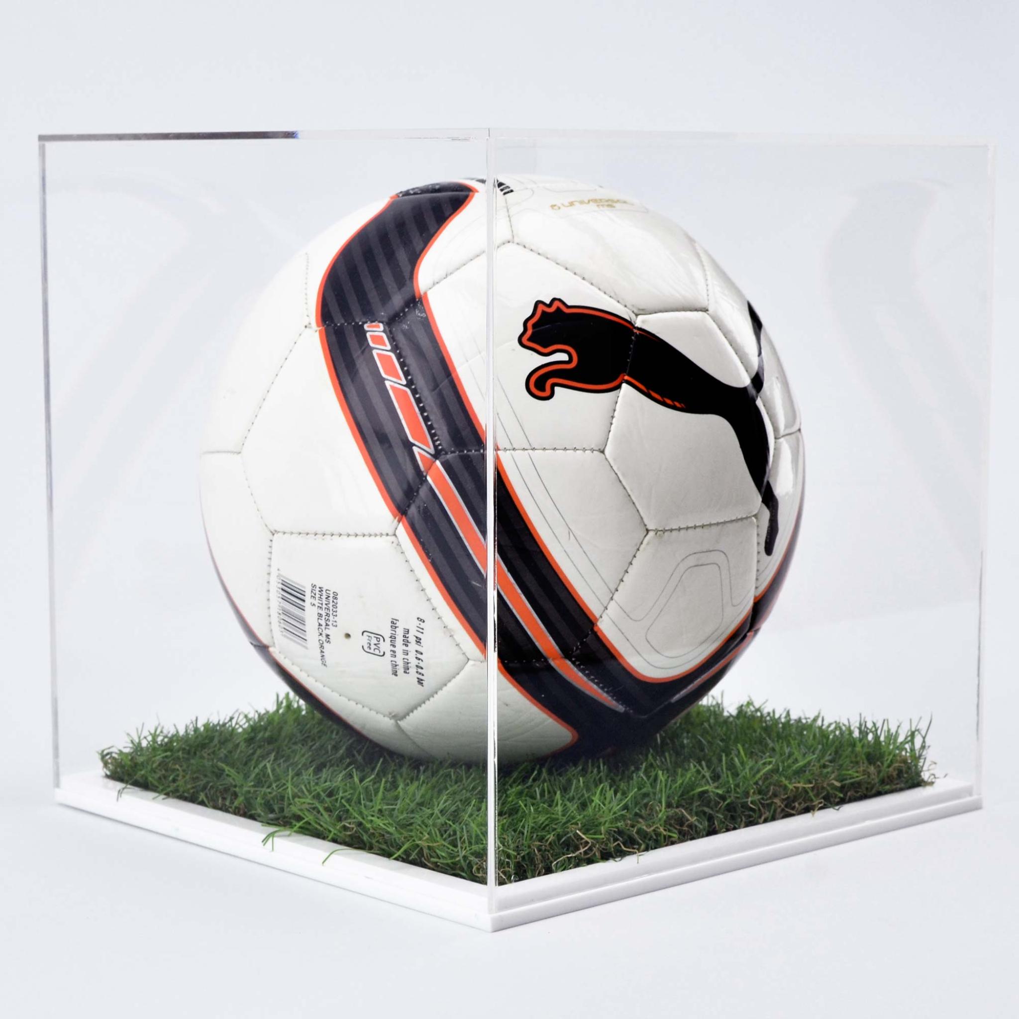 Perspex Acrylic football display case Puffin Plastics | Puffin Plastics