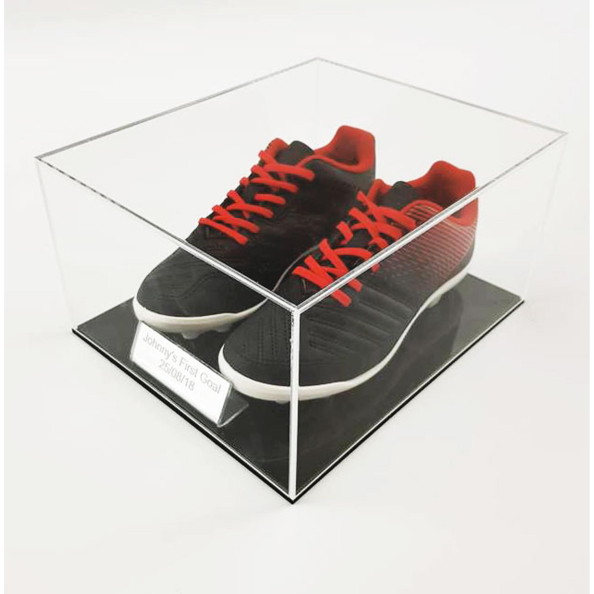 Child Collectable Shoe Display Case - Double | Puffin Plastics