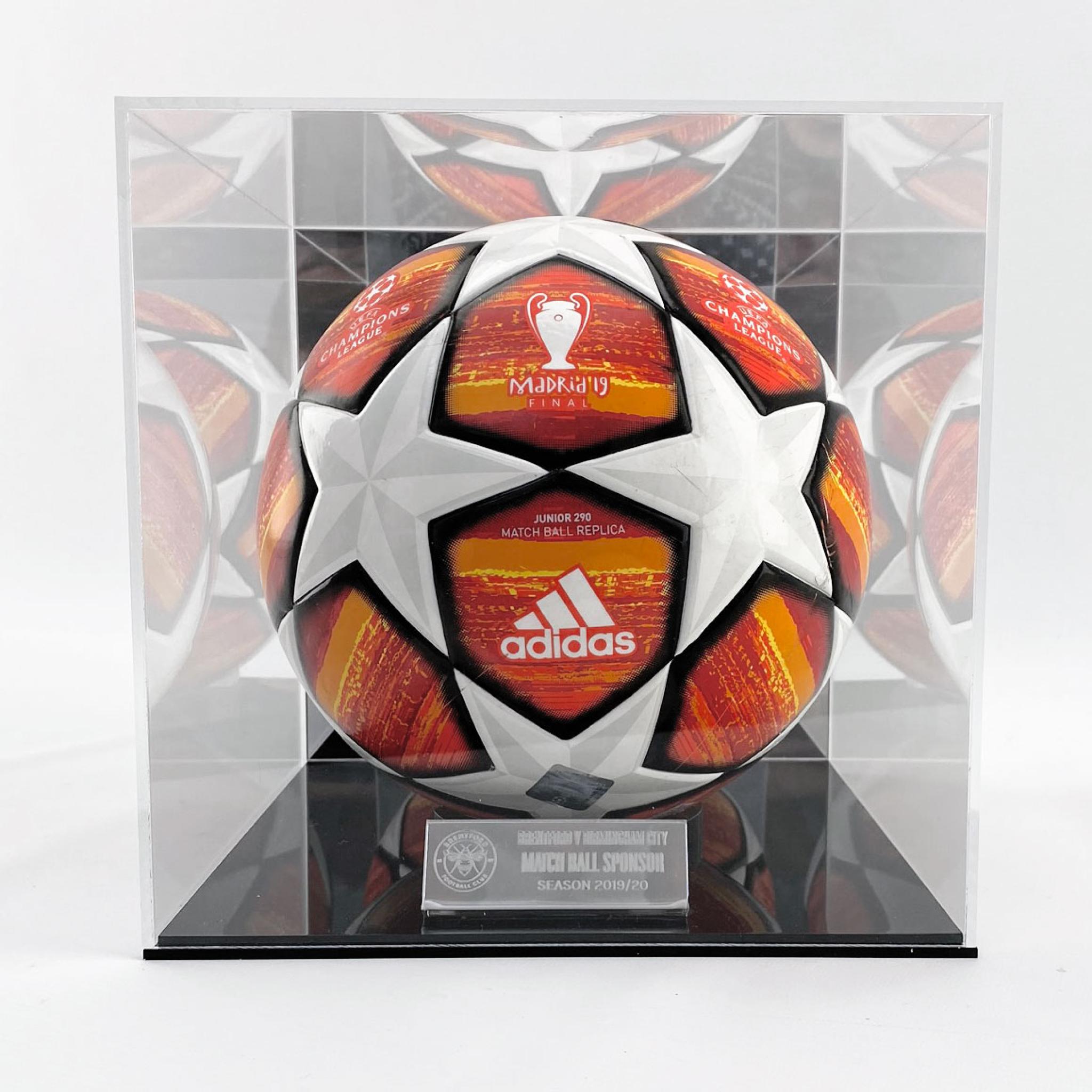 Football Display Case With Mirror Back